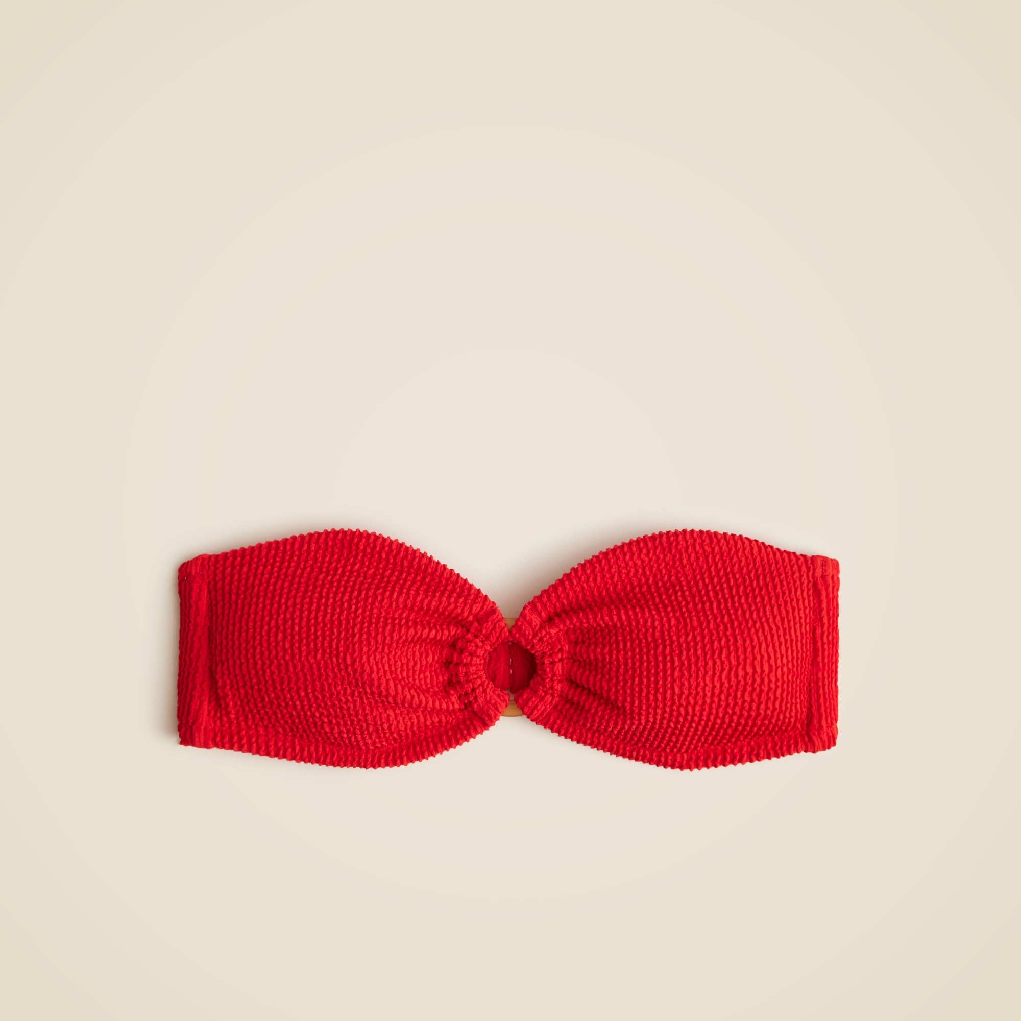 J.Crew: Bandeau Scrunchie Bikini Top With O-ring For Women