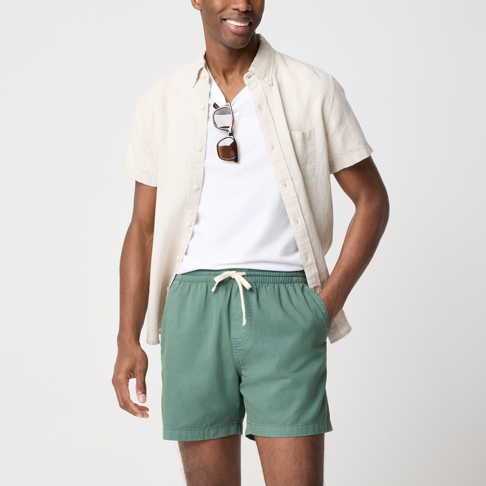 Garment-dyed Dock Short For Men | Factory
