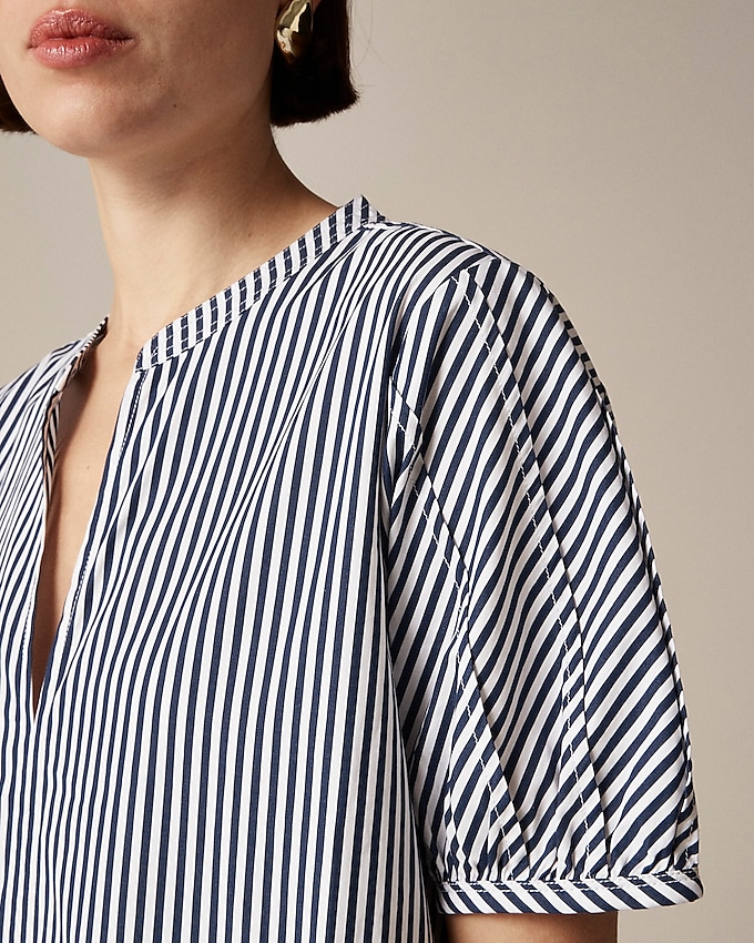 J.Crew: Delilah Dress In Striped Cotton Poplin For Women J.Crew: Delilah Dress In Striped Cotton Poplin For Women