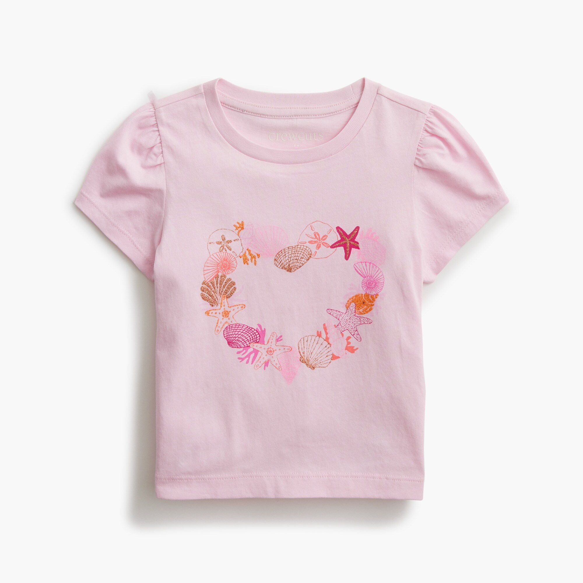 Factory: Baby & Toddler Girls' Sea Critter Heart Graphic Tee For Toddler