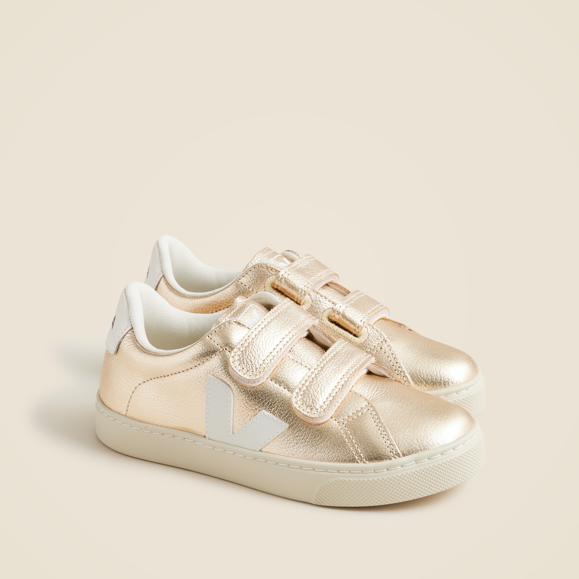 J.Crew: Kids' Veja™ Esplar Metallic Leather Sneakers For Girls