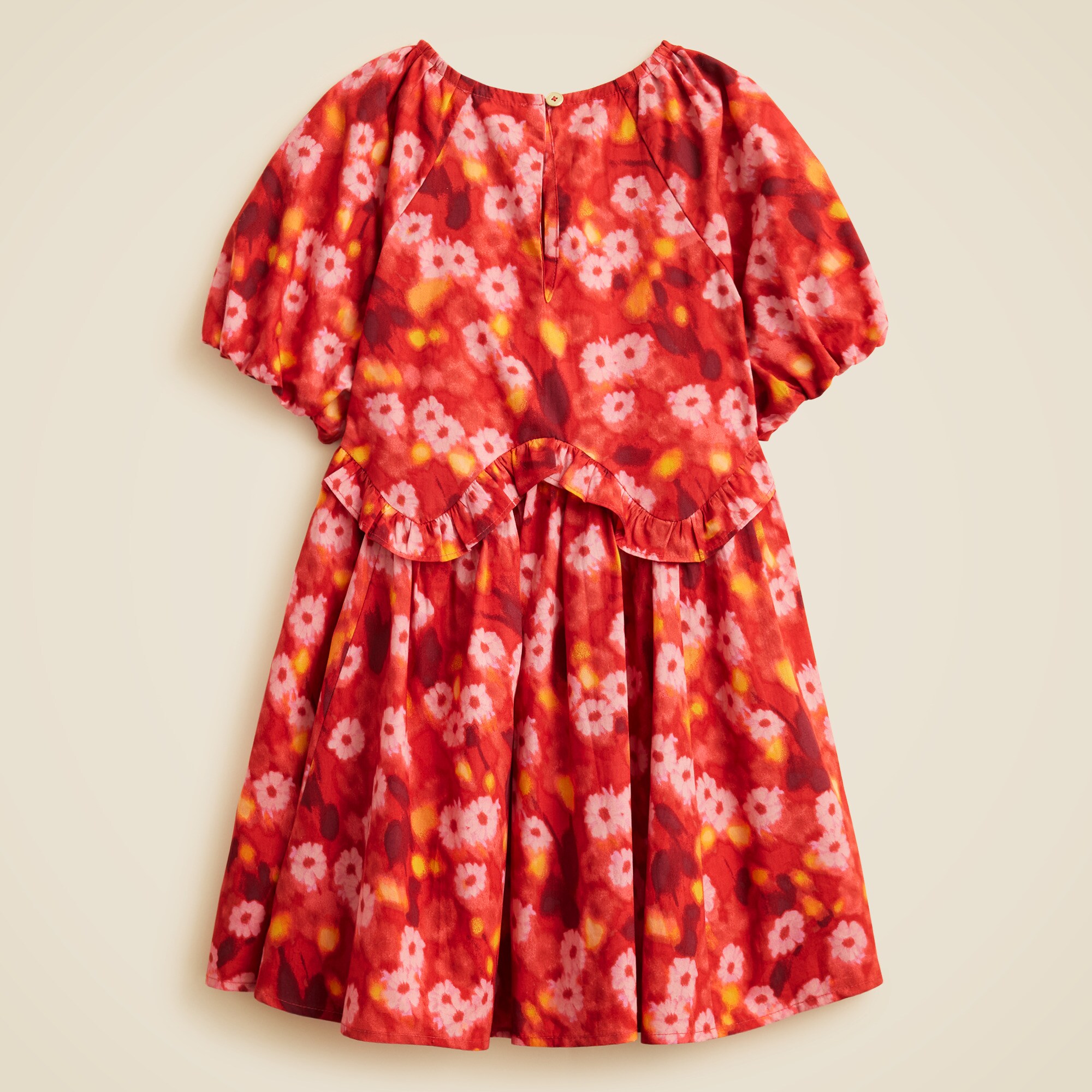Girls' Puff-sleeve Shift Dress For Girls | J.Crew