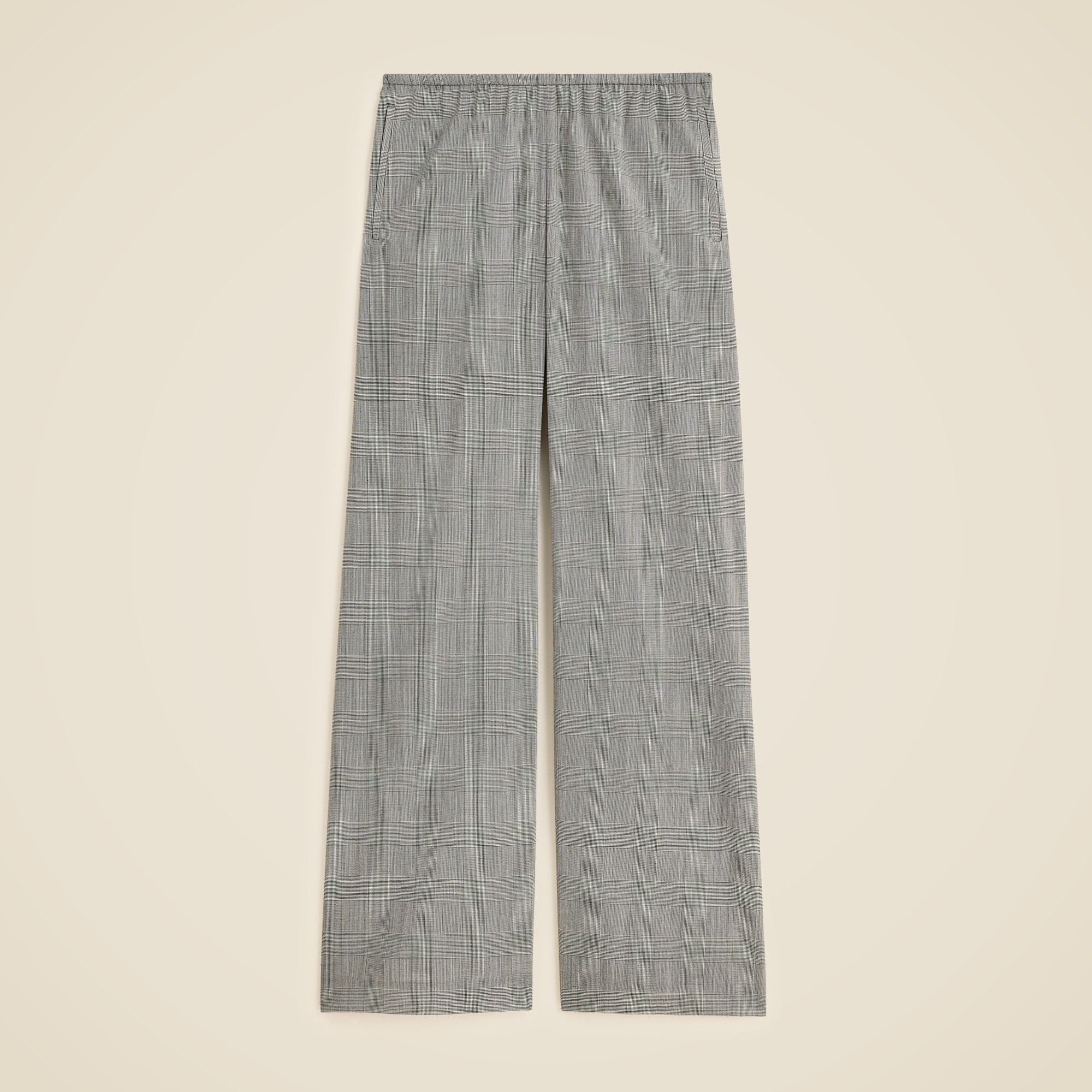Cosmo Pant In Plaid Italian Gauzy Wool Blend For Women | J.Crew