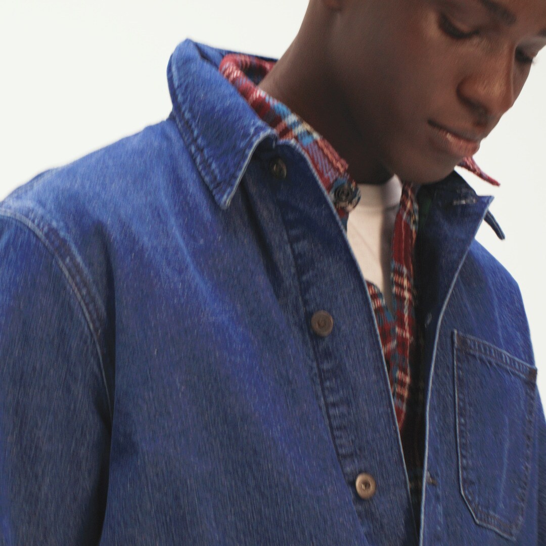 Patch-pocket Denim Jacket With Flannel Lining For Men | J.Crew