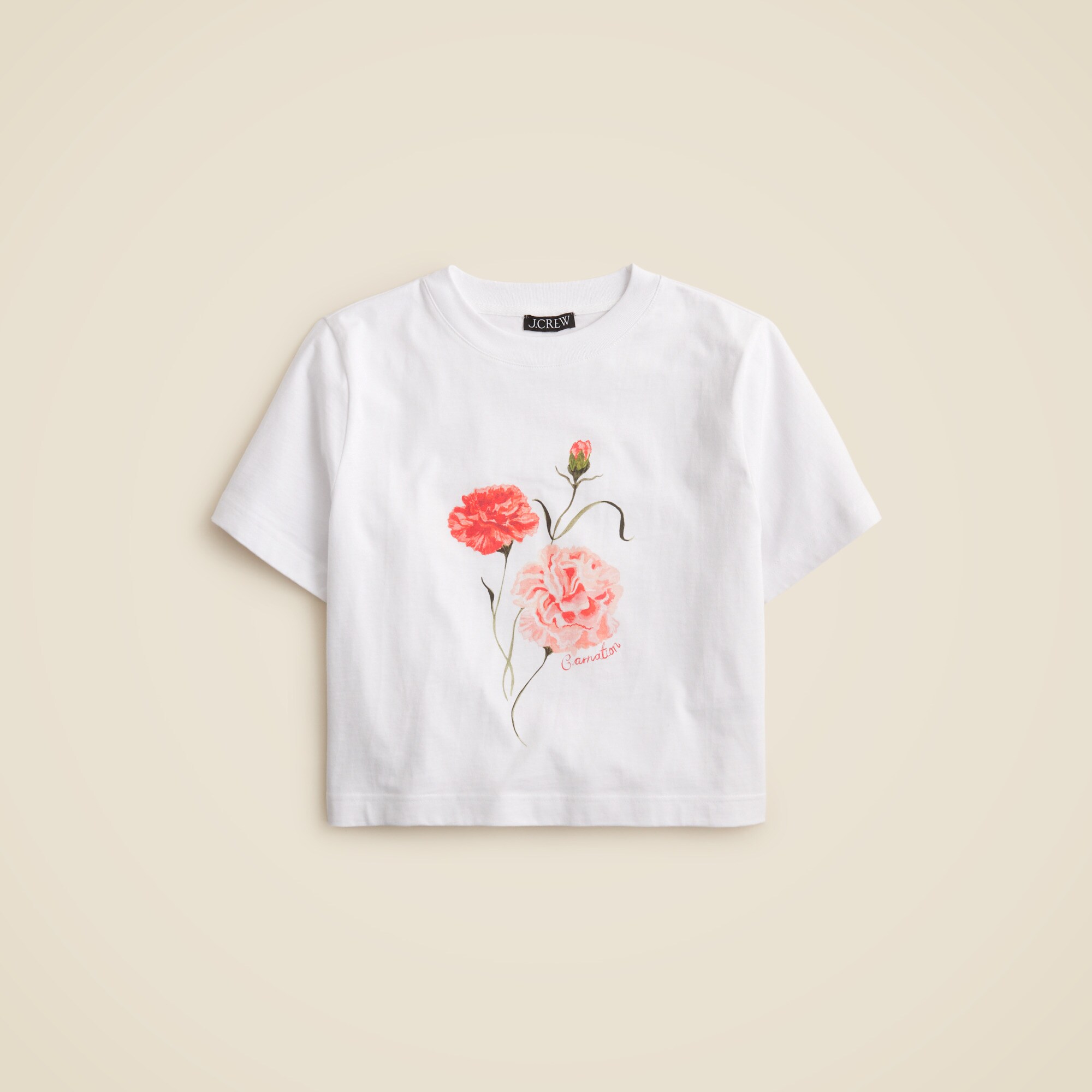 Laura Chautin X J.Crew "Carnation" Pride Graphic T-shirt For Women | J.Crew
