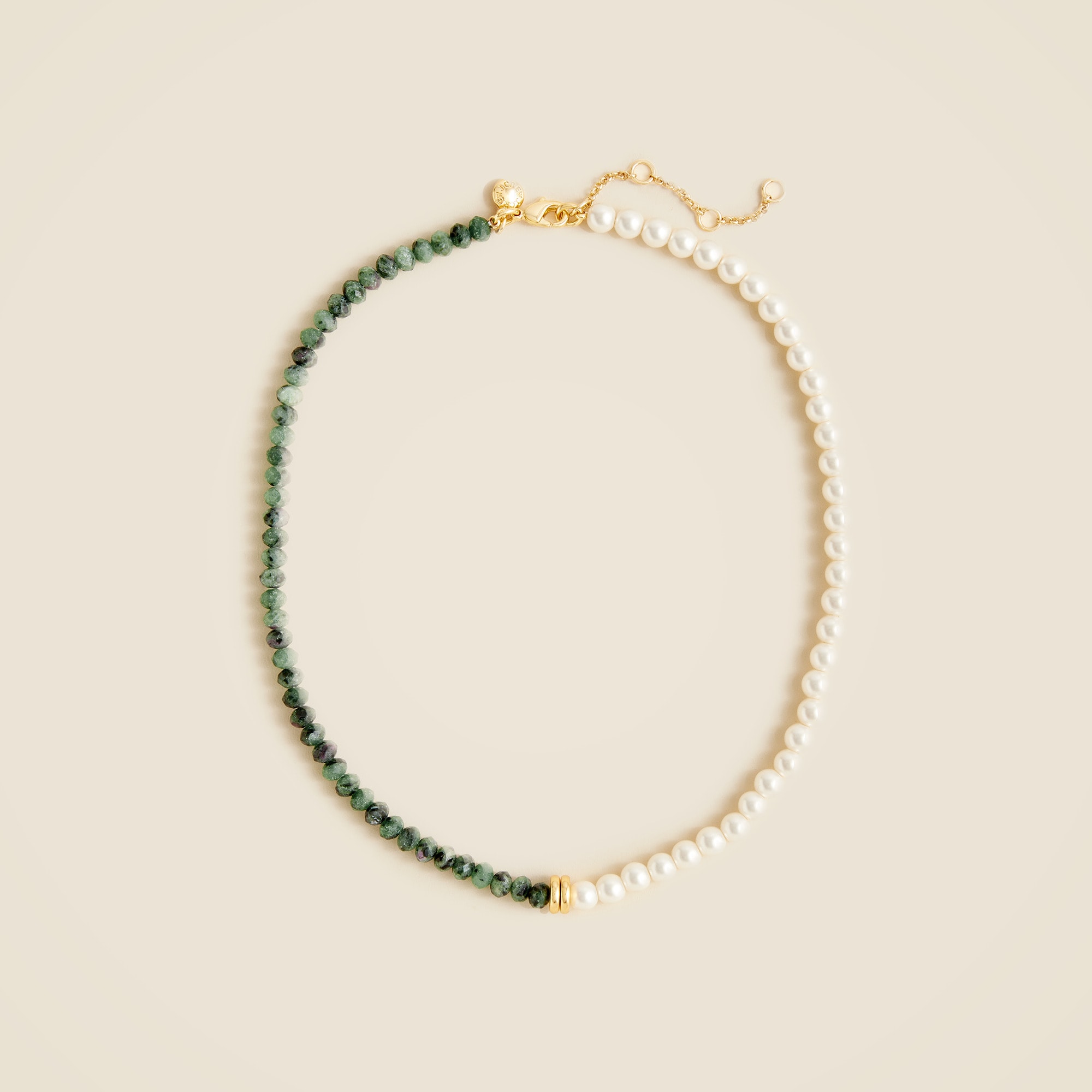 Two-tone Pearl And Bead Necklace For Women | J.Crew