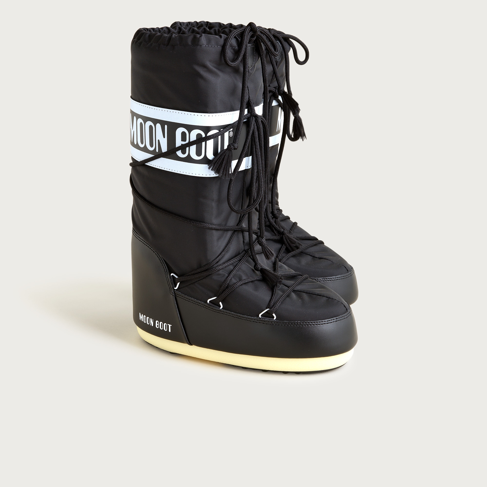 Moon Boot® Women's Icon Black Nylon Boots For Women | J.Crew