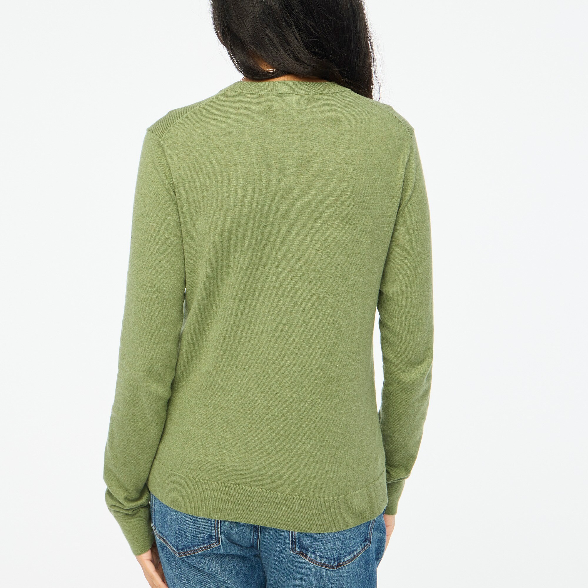 Factory: Classic Cotton Cardigan Sweater For Women