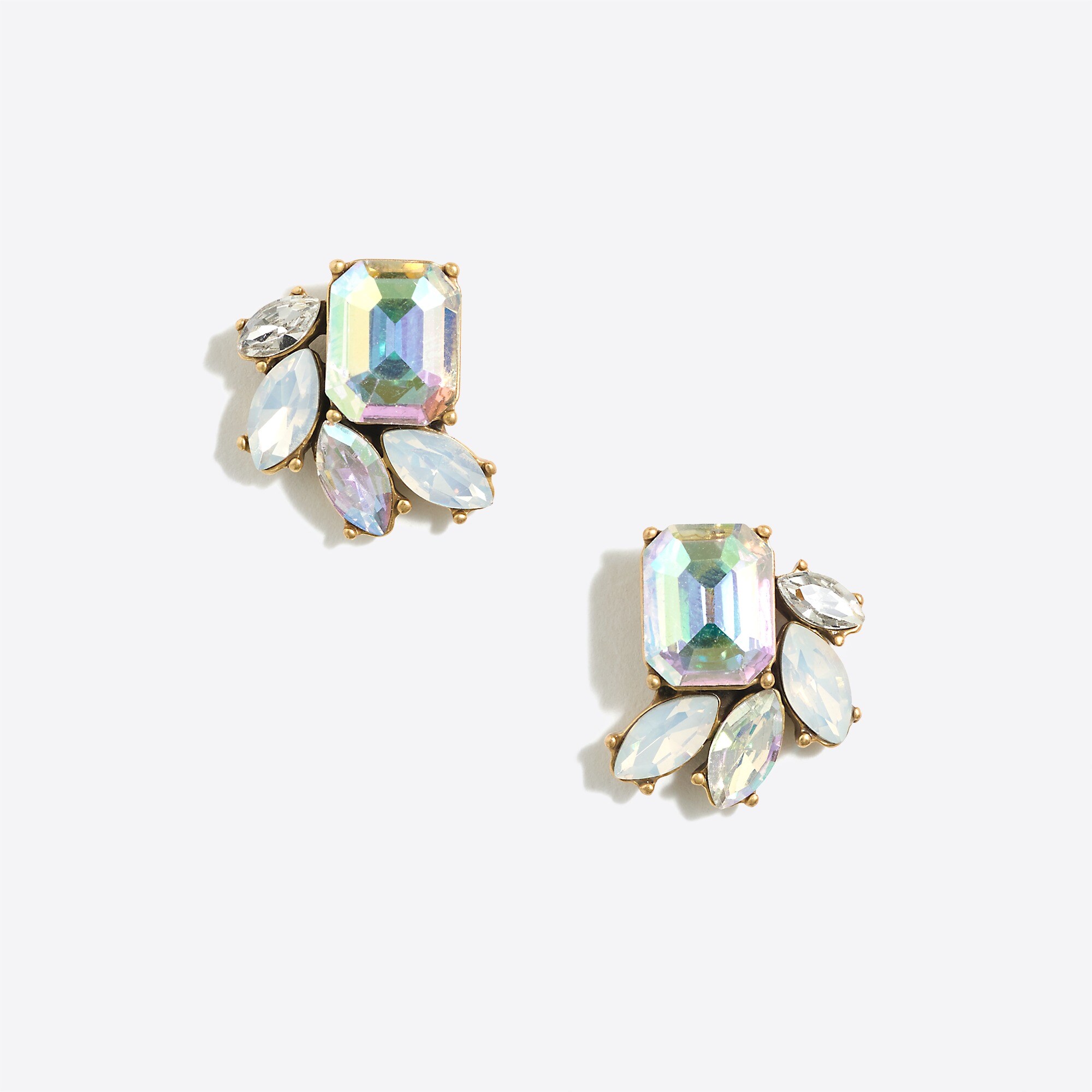 Crystal Wave Cluster Earrings For Women | Factory