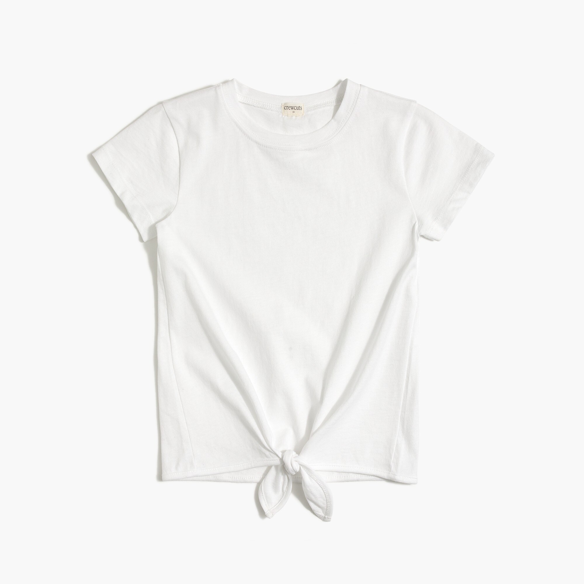 Girls' tie-front tee