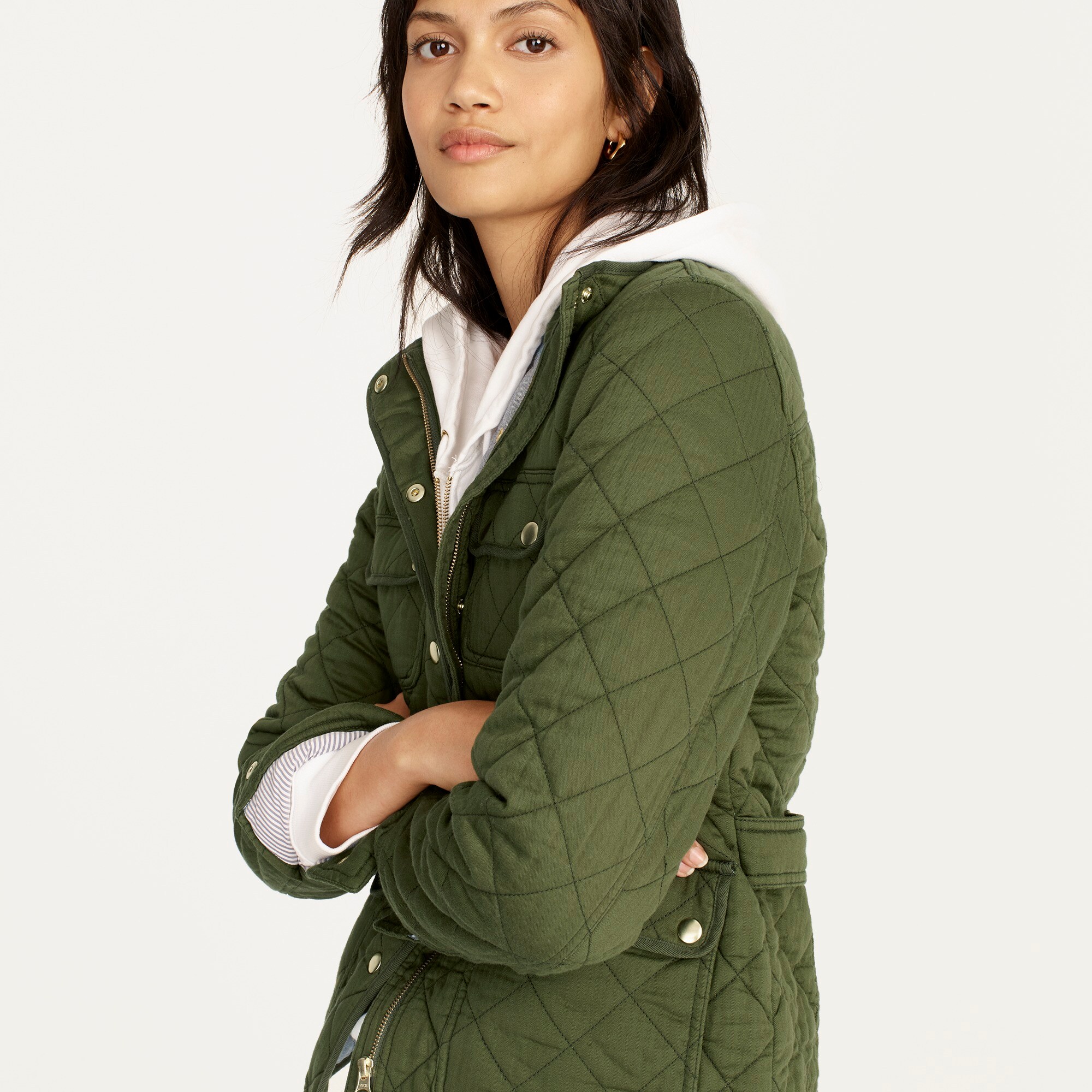 J.Crew: Quilted Downtown Field Jacket For Women