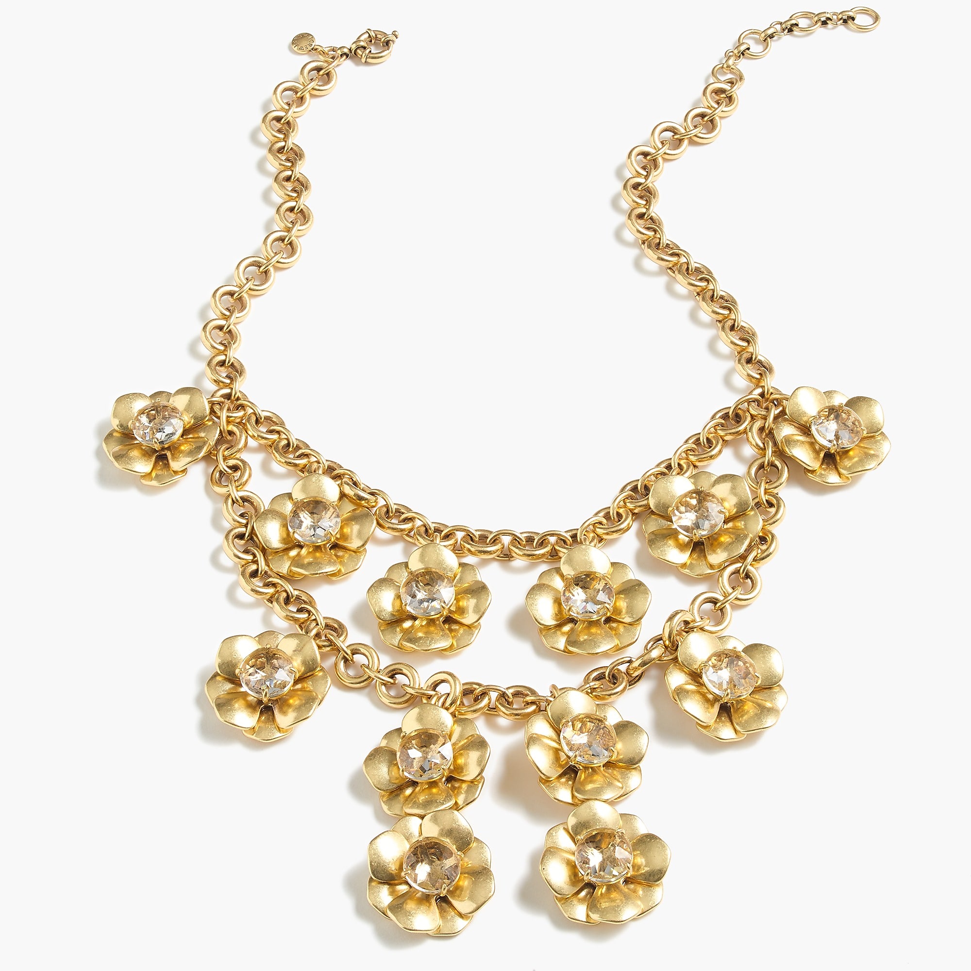 J.Crew: Gold Flower Statement Necklace J.Crew: Gold Flower Statement Necklace