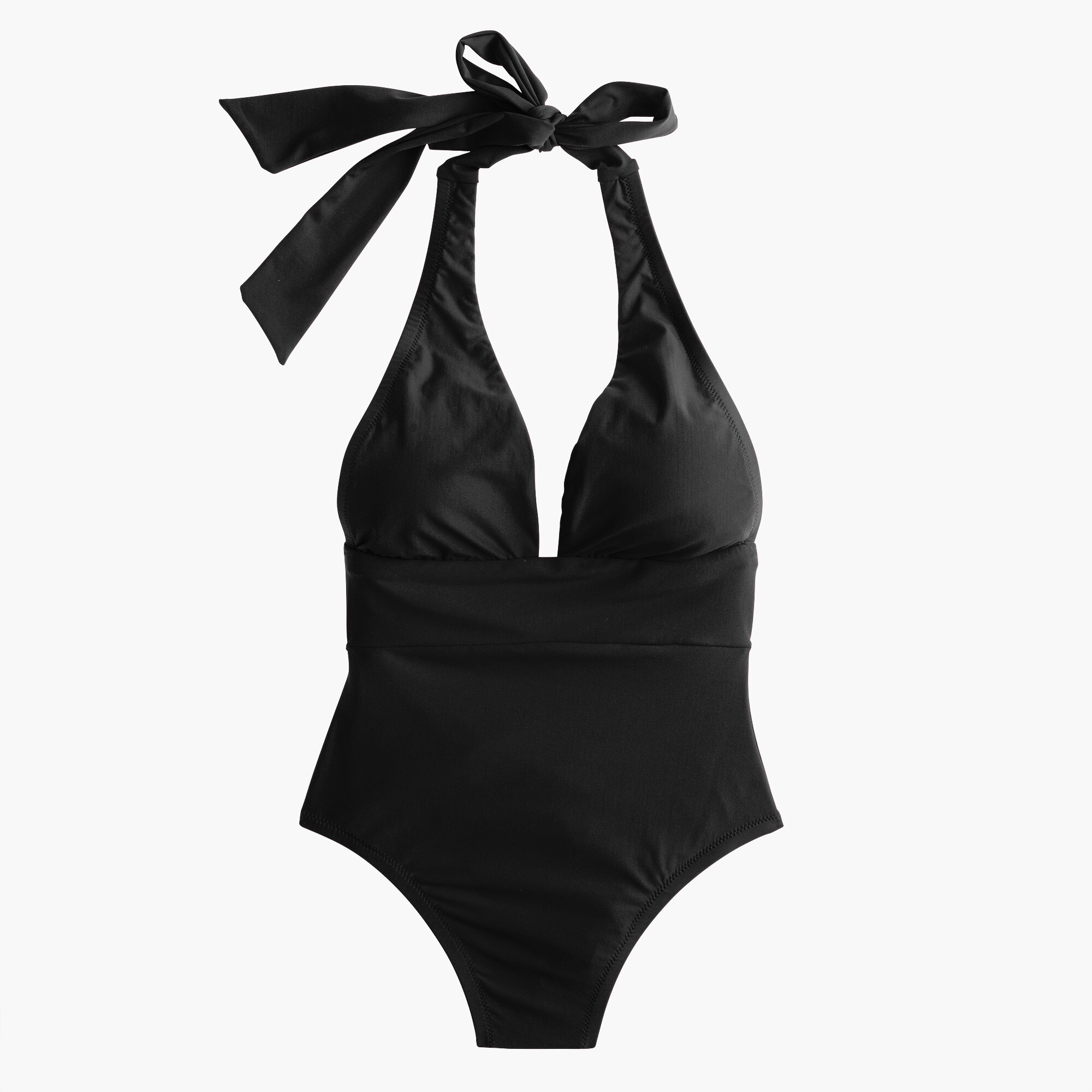 Plunging Halter One-piece Swimsuit For Women | J.Crew