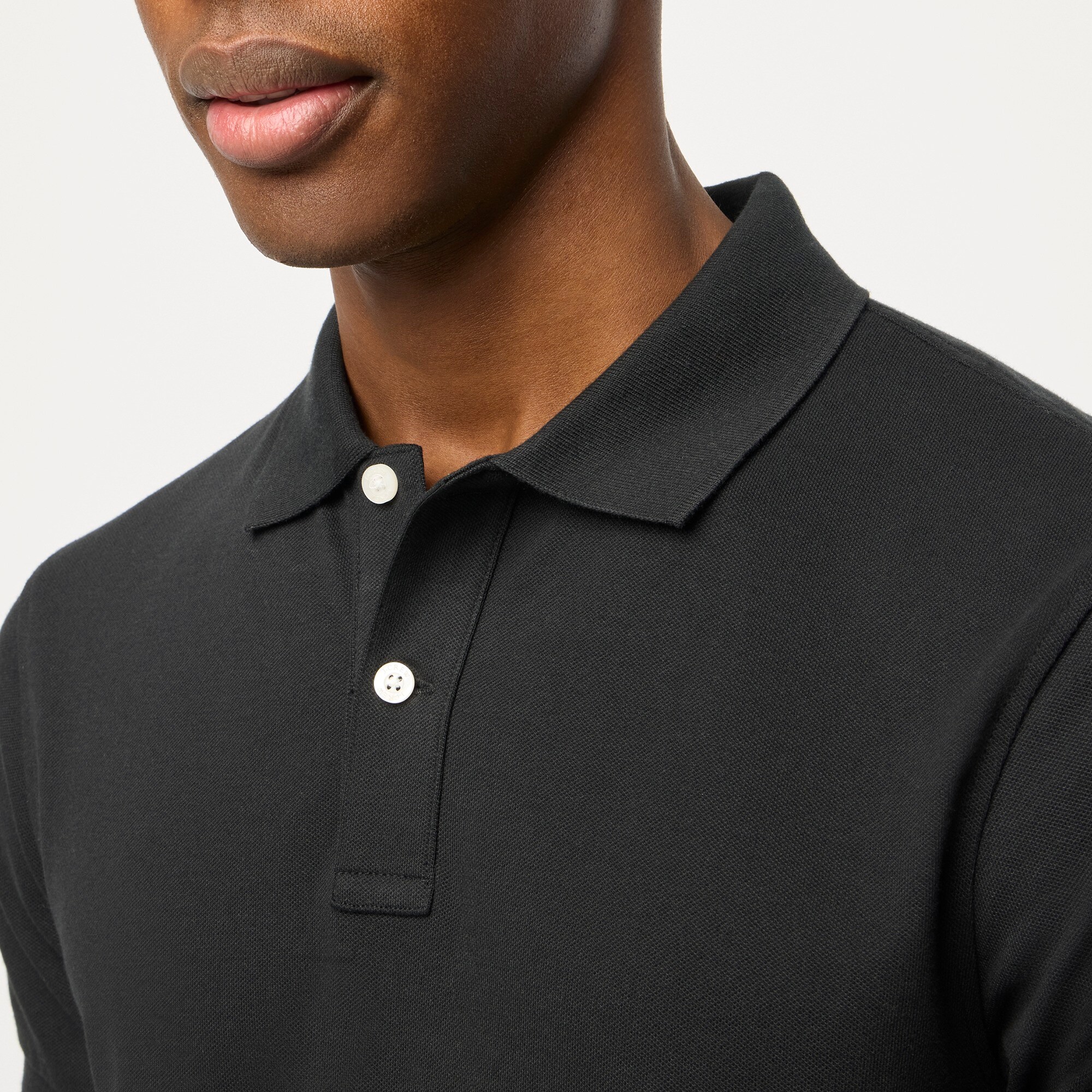 Factory: Untucked-fit Flex Piqué Polo Shirt For Men