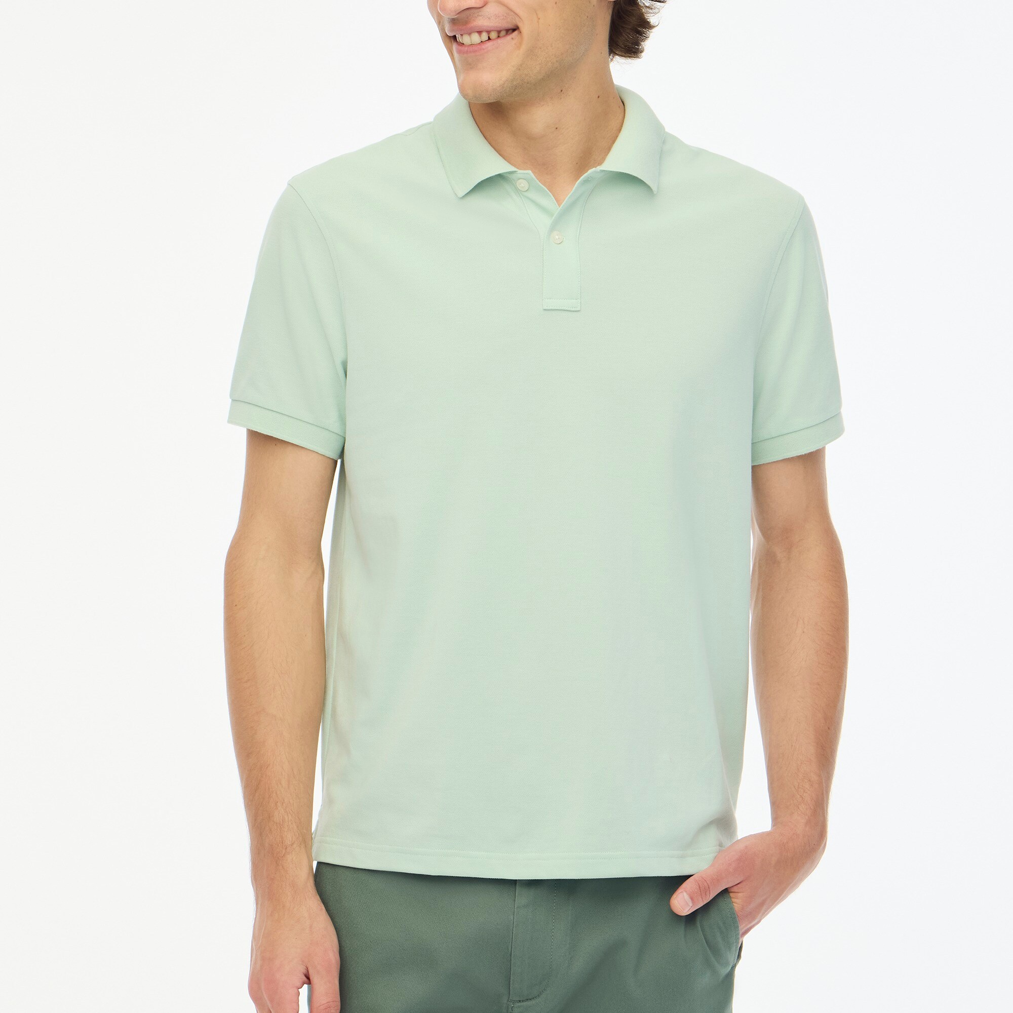 Factory: Untucked-fit Flex Piqué Polo Shirt For Men