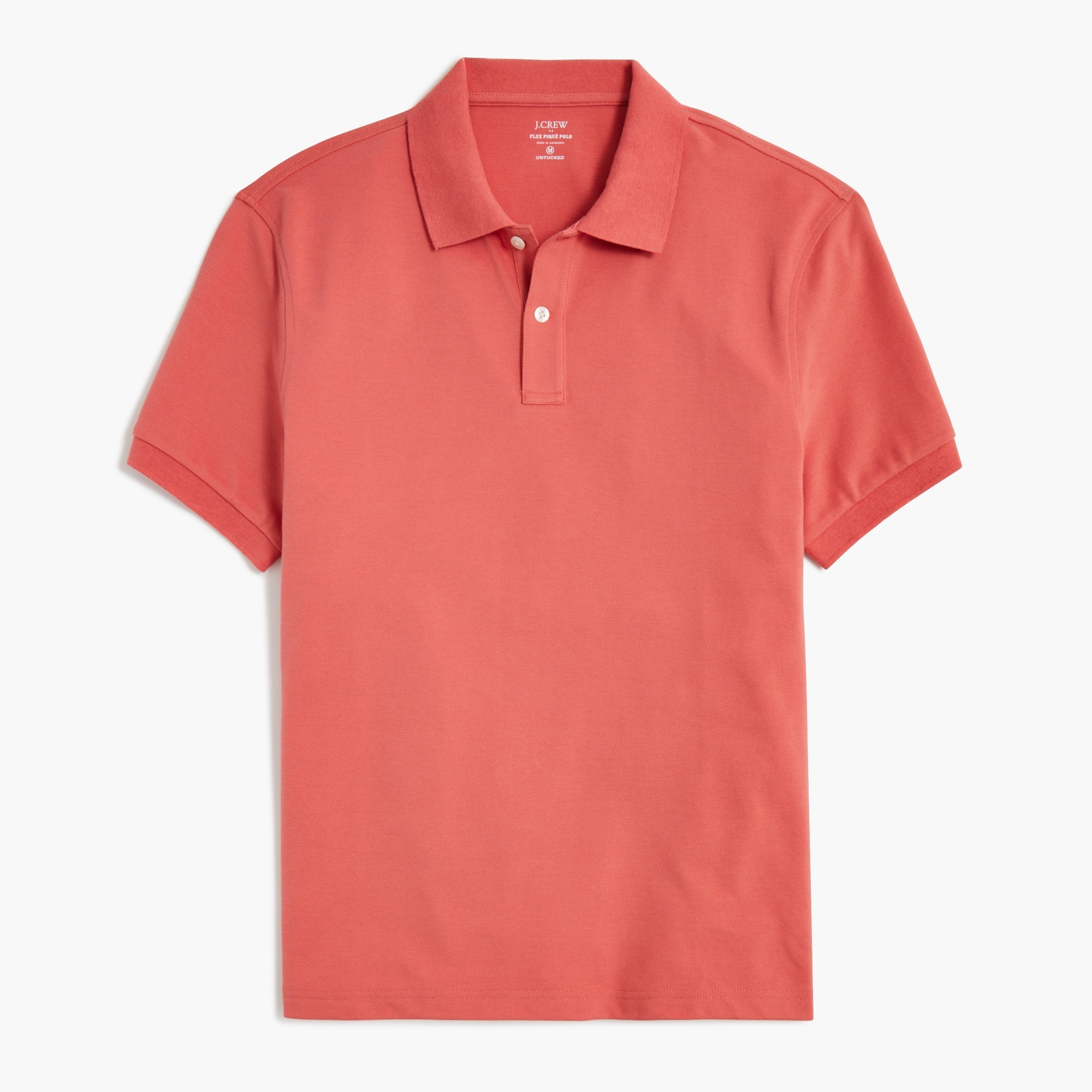 Factory: Untucked-fit Flex Piqué Polo Shirt For Men