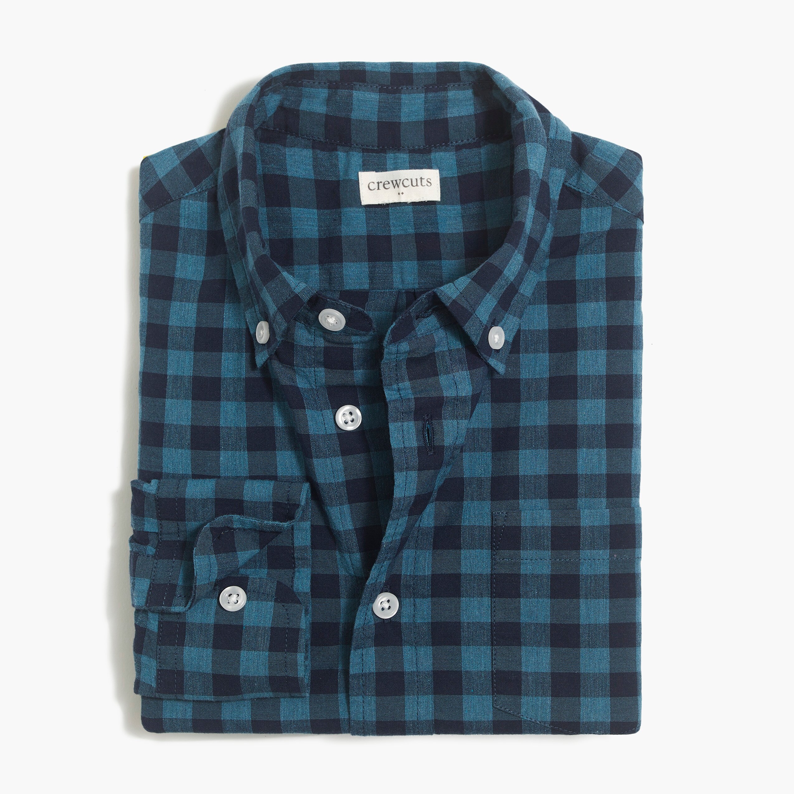 Factory: Boys' Long-sleeve Flex Patterned Washed Shirt For Boys