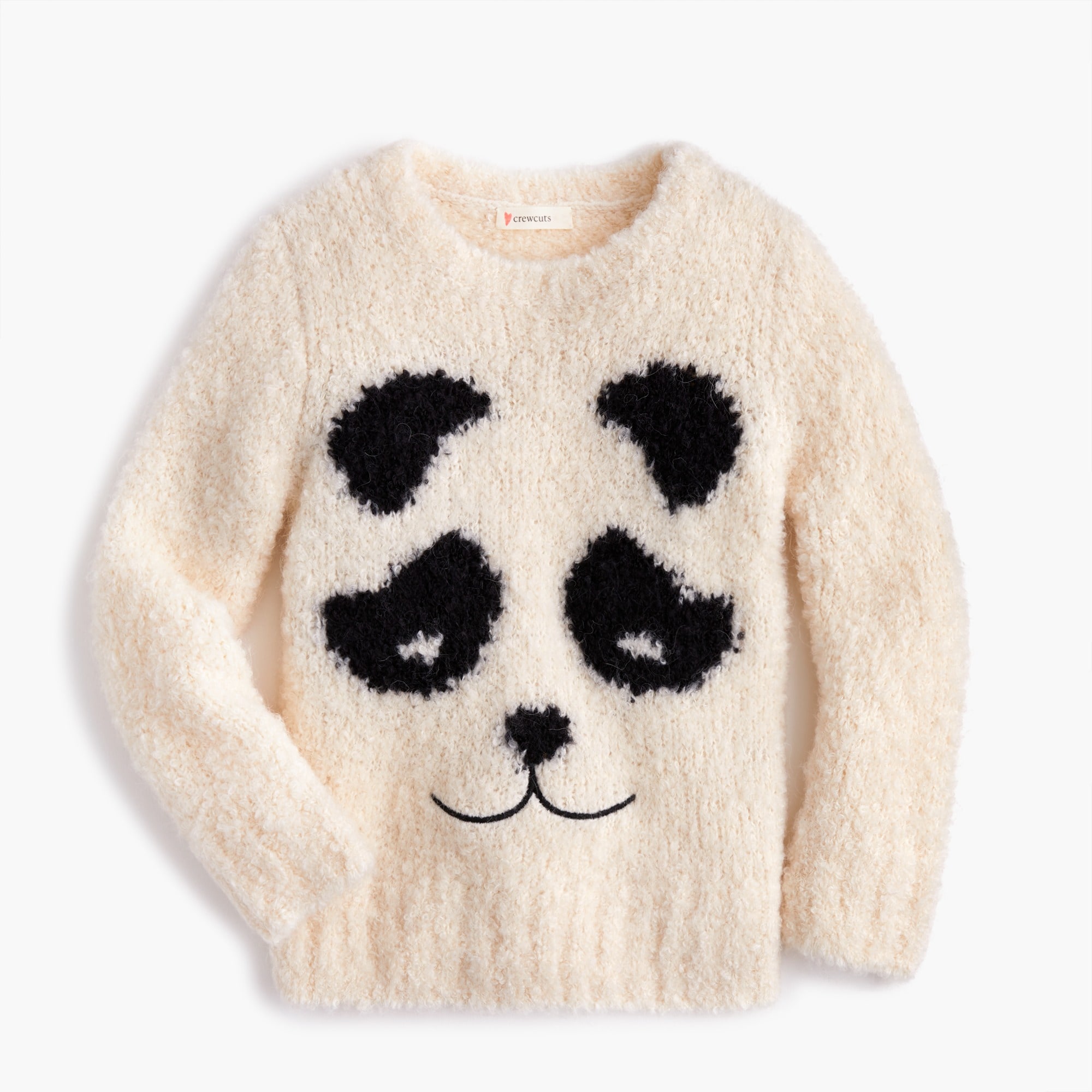J.Crew: Girls' Panda Sweater In Supercozy Yarn For Girls