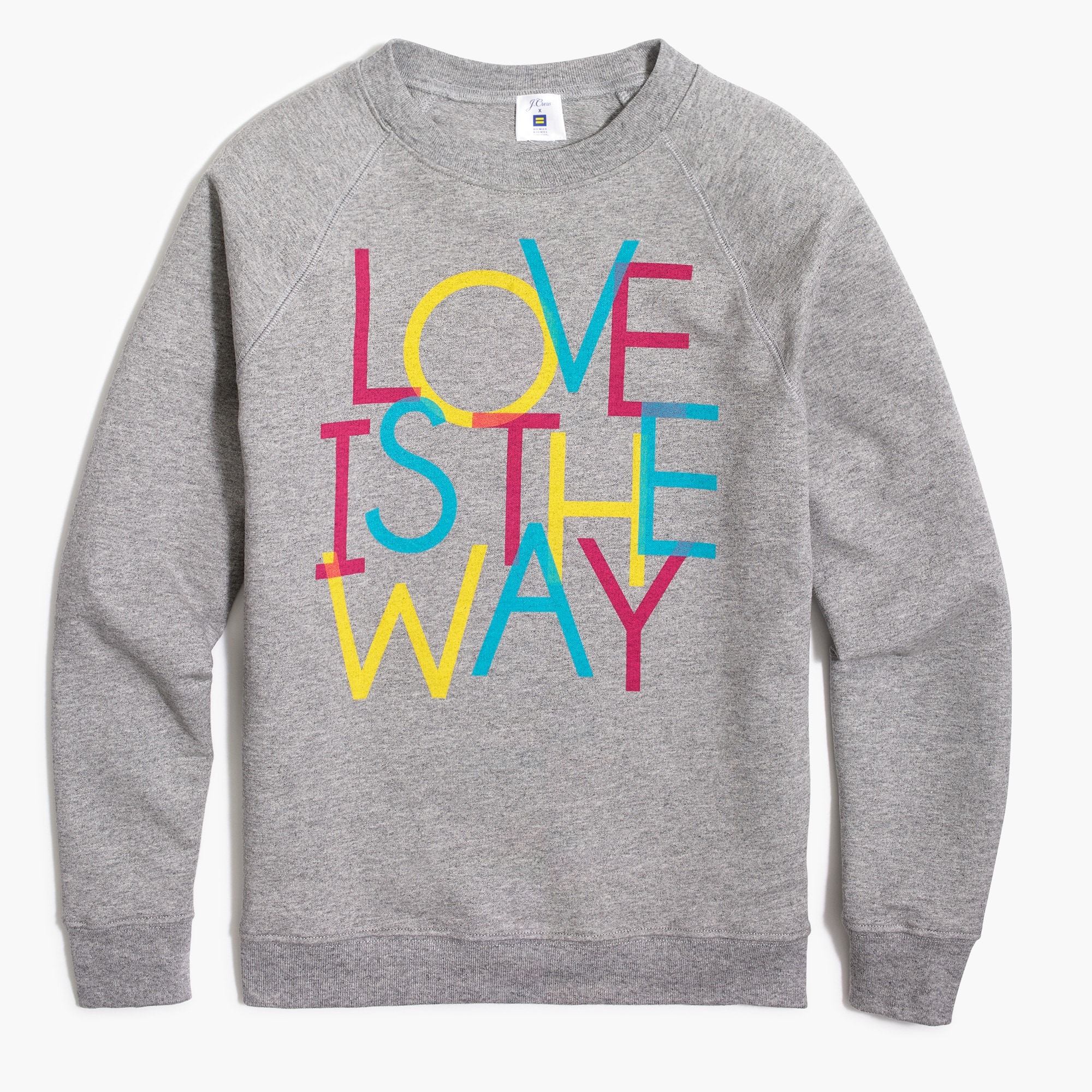 J.Crew X Human Rights Campaign "Love Is The Way" Sweatshirt For Women ...