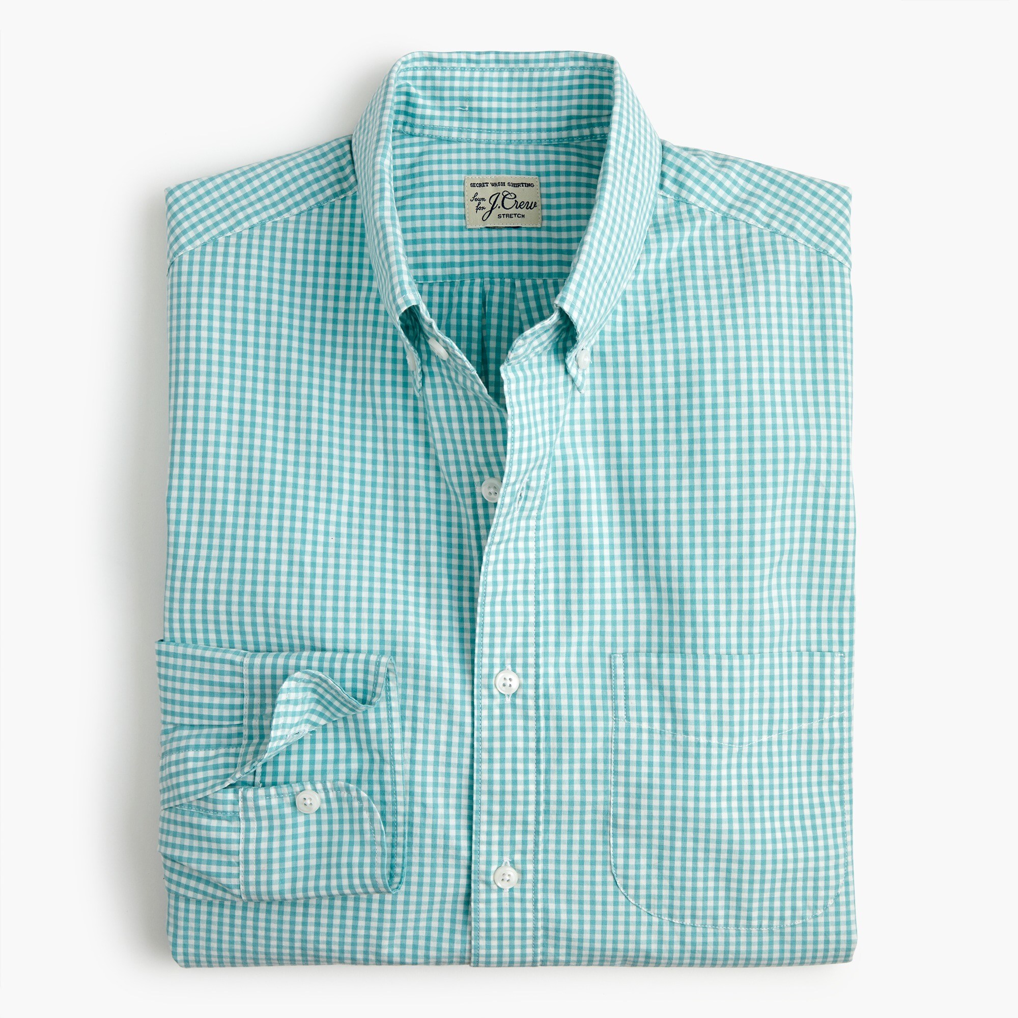 J.Crew: Stretch Secret Wash Shirt In Gingham For Men