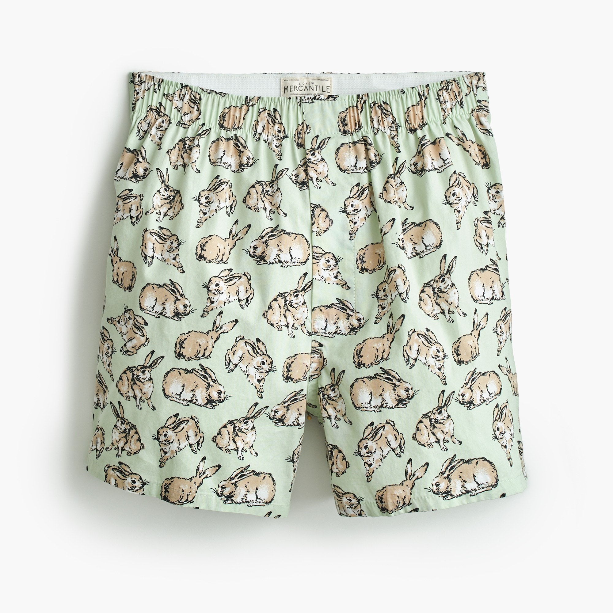 J.Crew: Boxers In Rabbit Print For Men