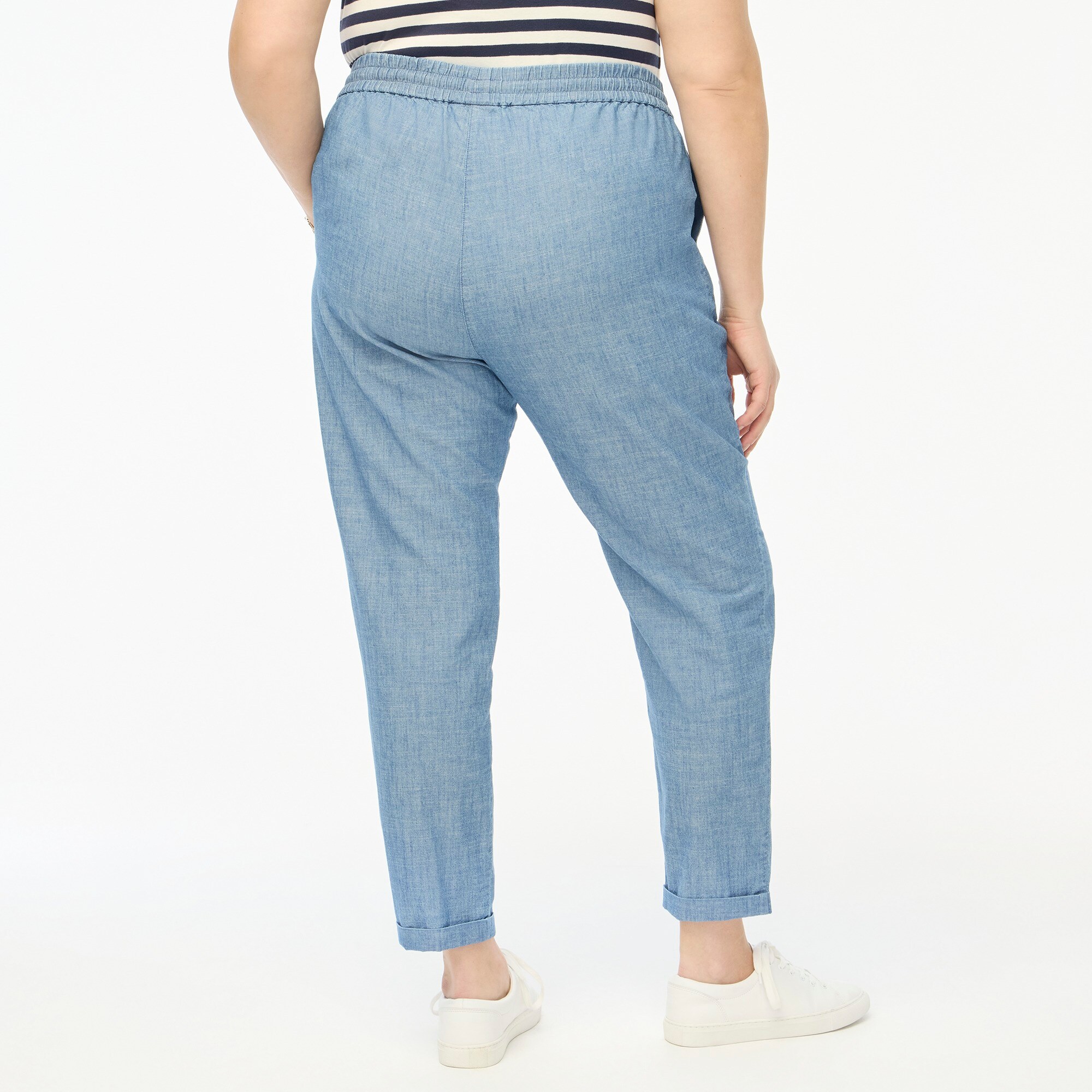 Factory: Chambray Drawstring Pant For Women
