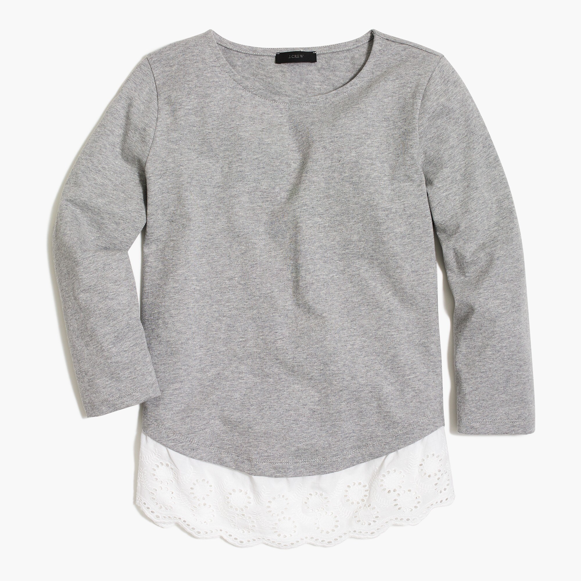 Factory: Eyelet-hem Tee For Women