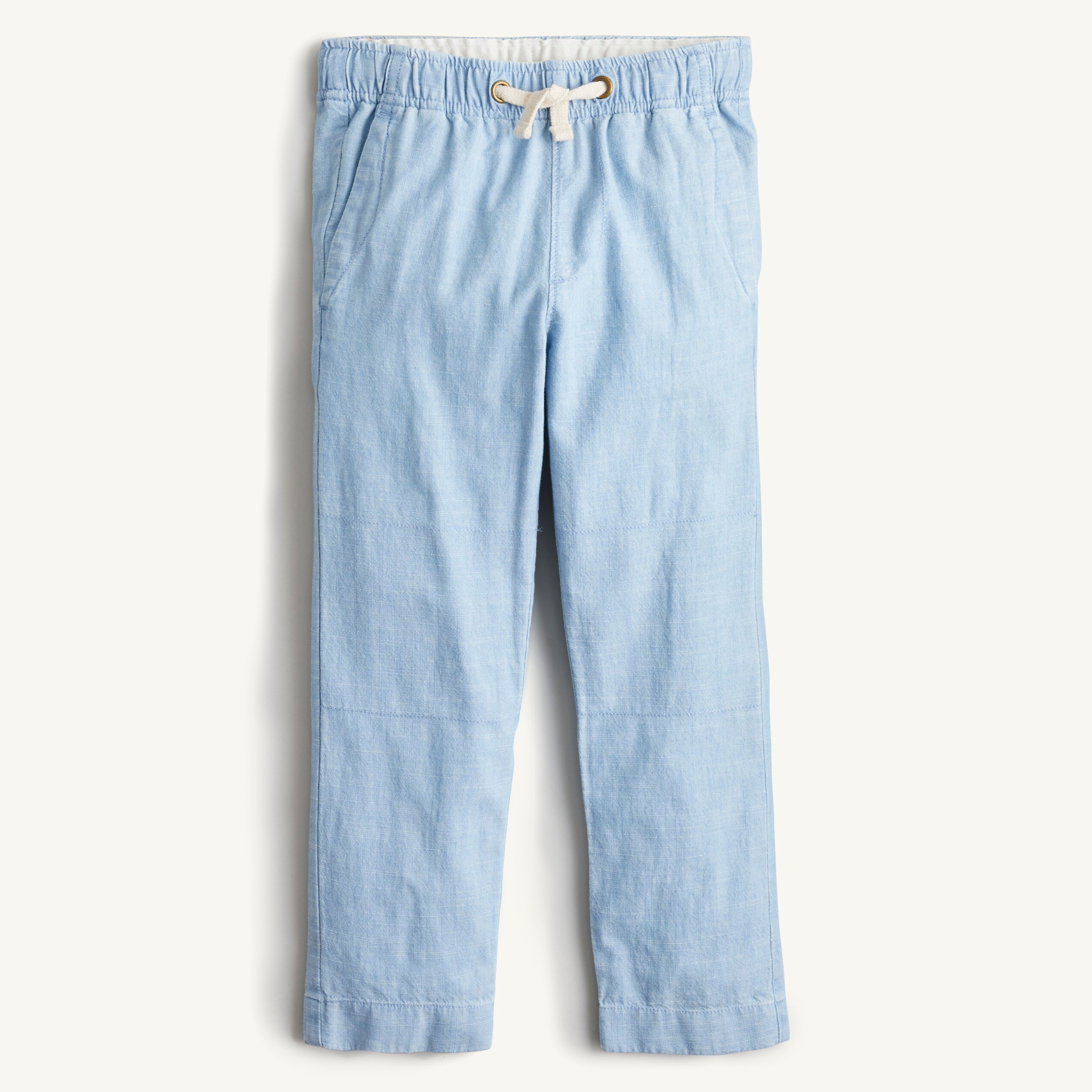 J.Crew: Boys' Chambray Pull-on Pant With Reinforced Knees For Boys