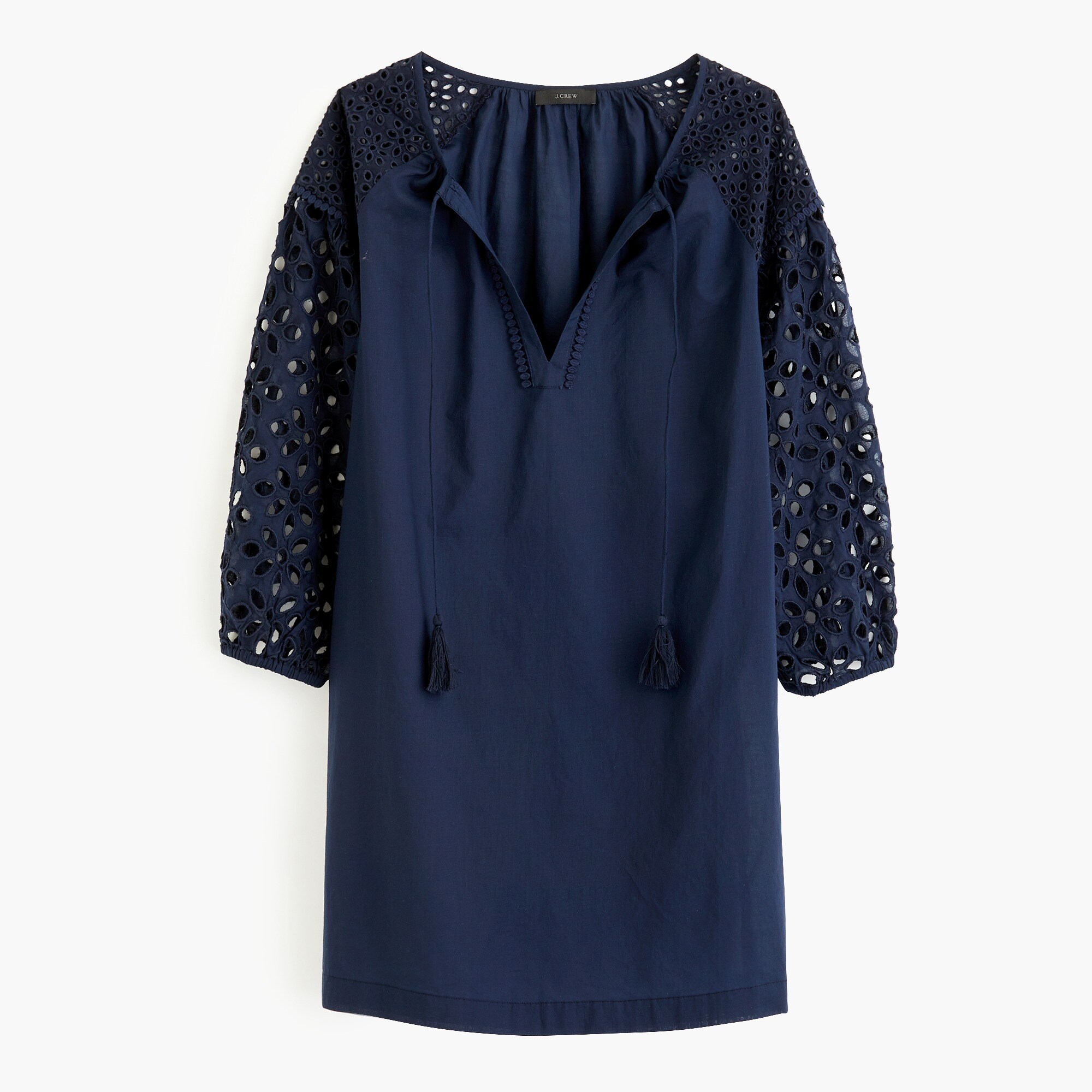 Short Eyelet Tunic In Organic Cotton For Women | J.Crew