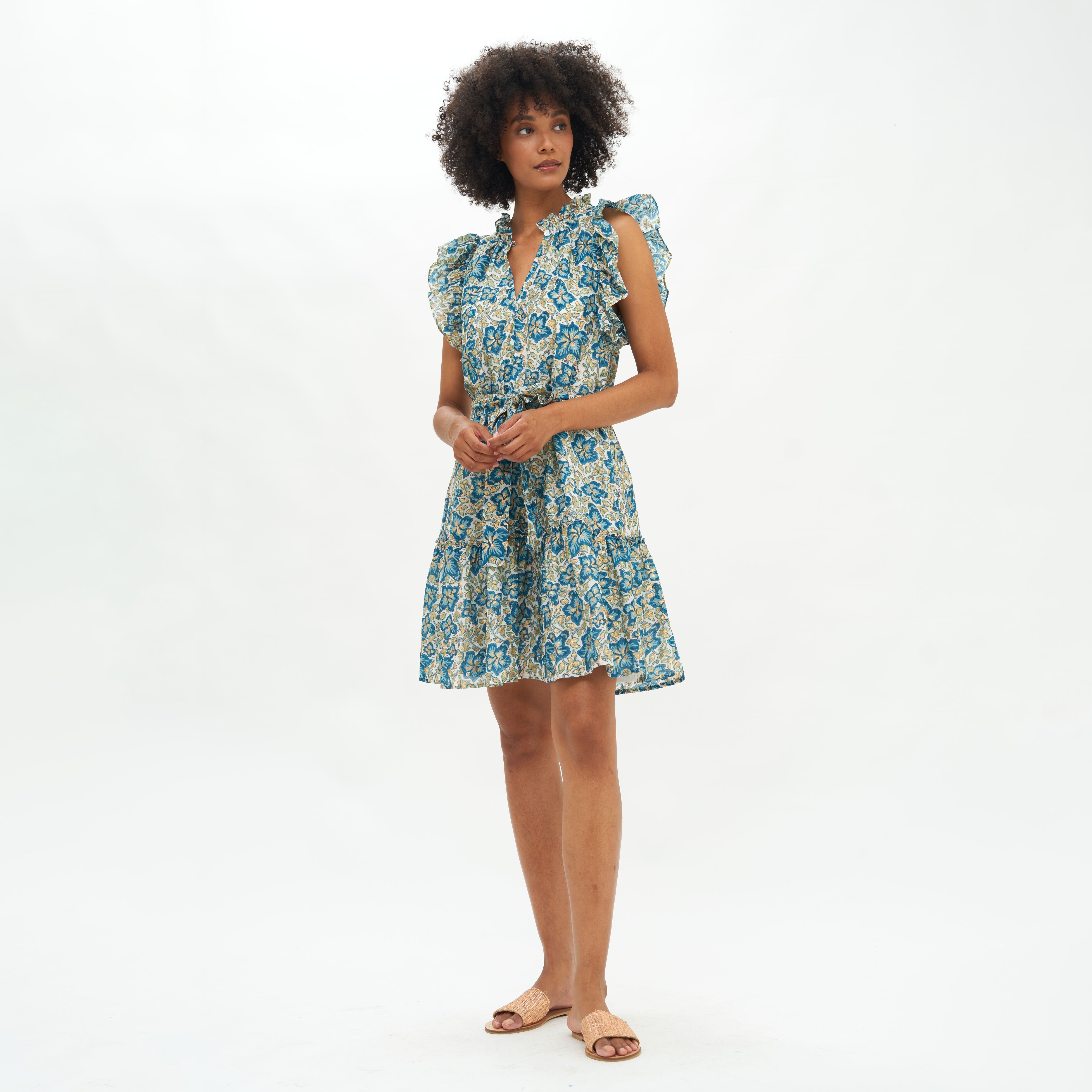 : OLIPHANT™ Flirty Ruffle-hem Dress For Women
