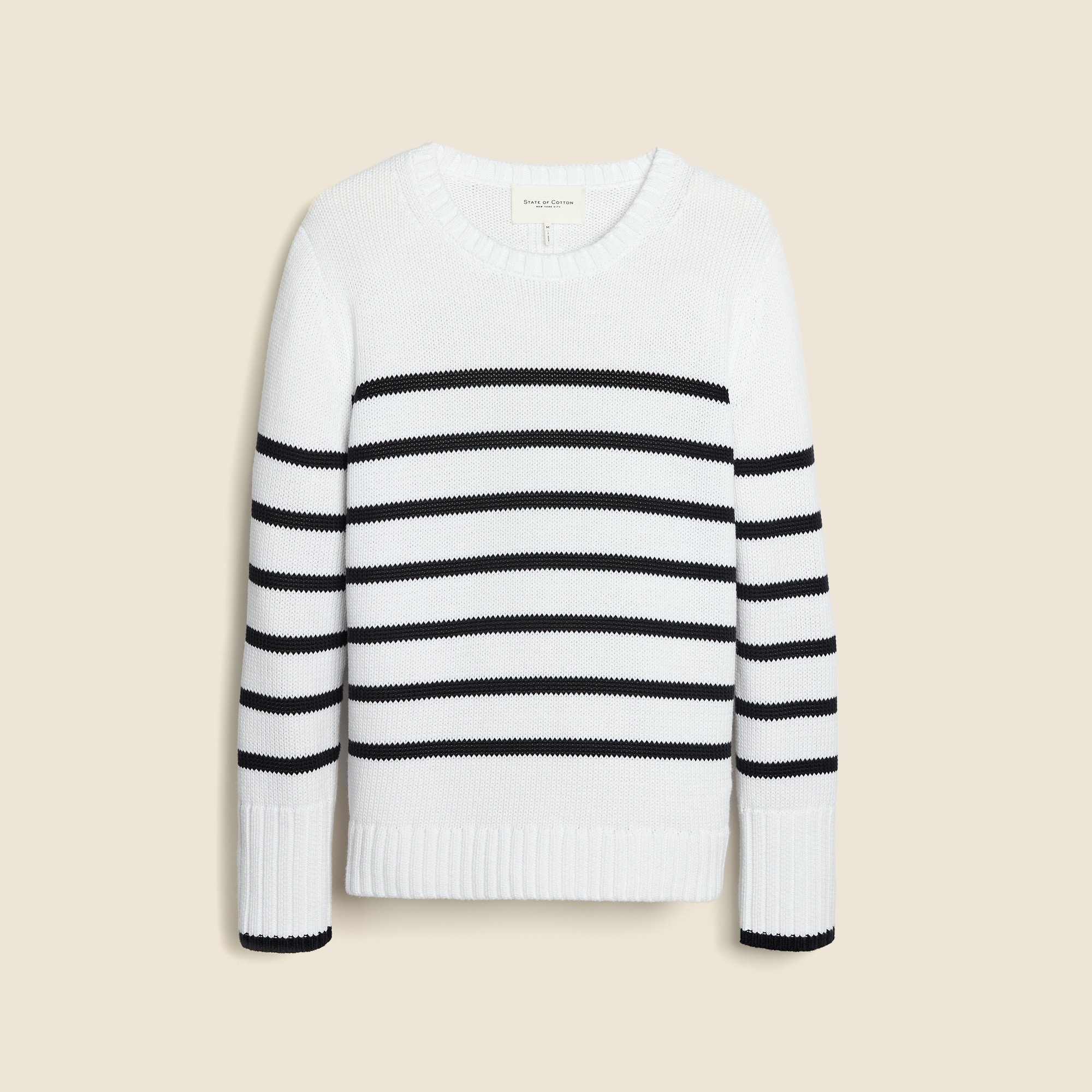: State Of Cotton NYC Addison Striped Crewneck Sweater For Women